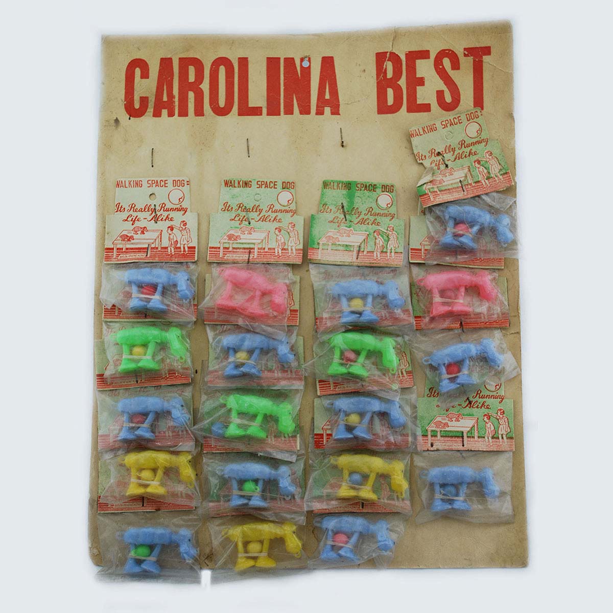 RARE Carolina Best Space Walking Dogs Counter Card Display
