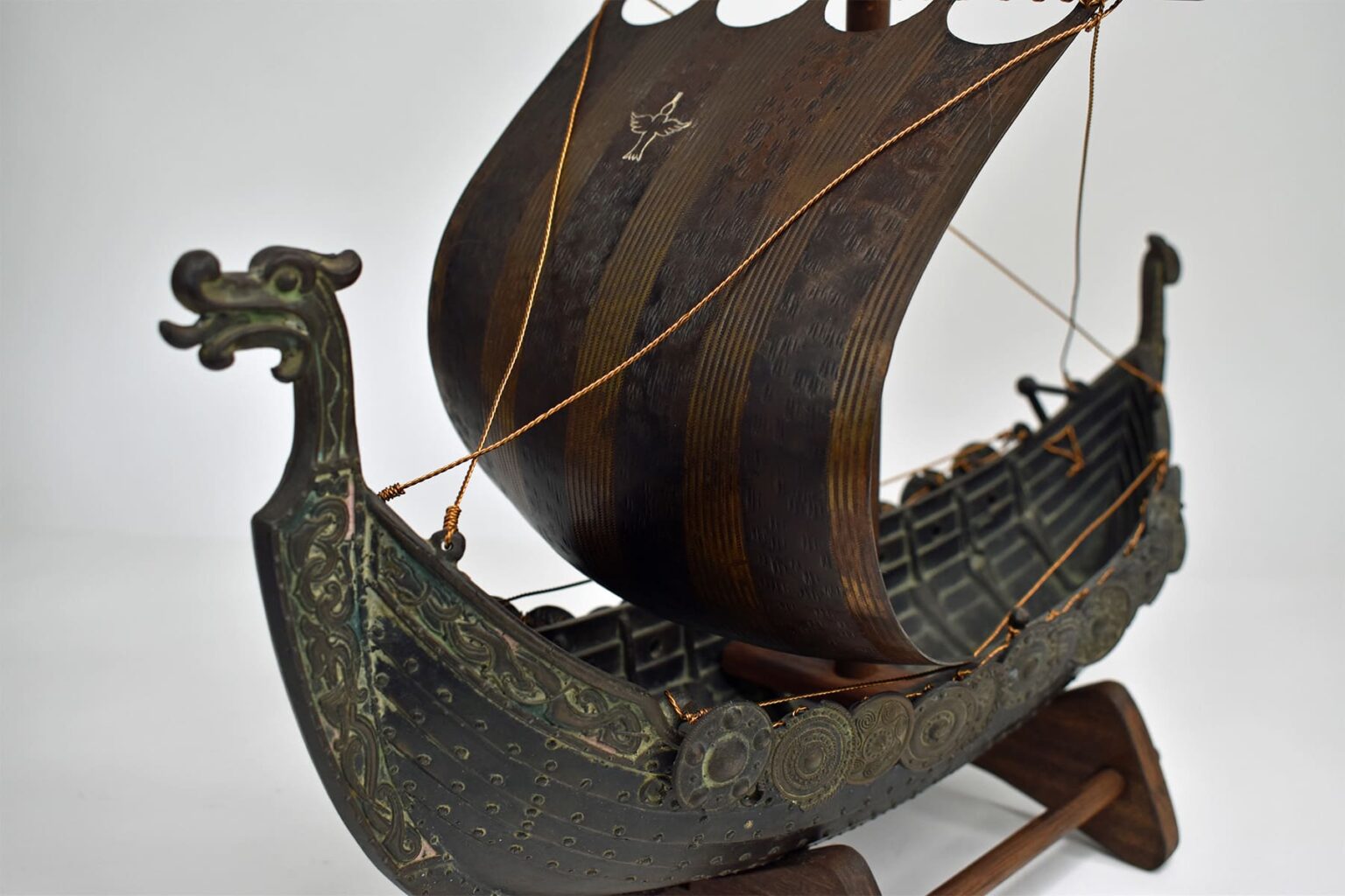 Edward Aagaard Viking Ship Bronze Copenhagen Iron Art
