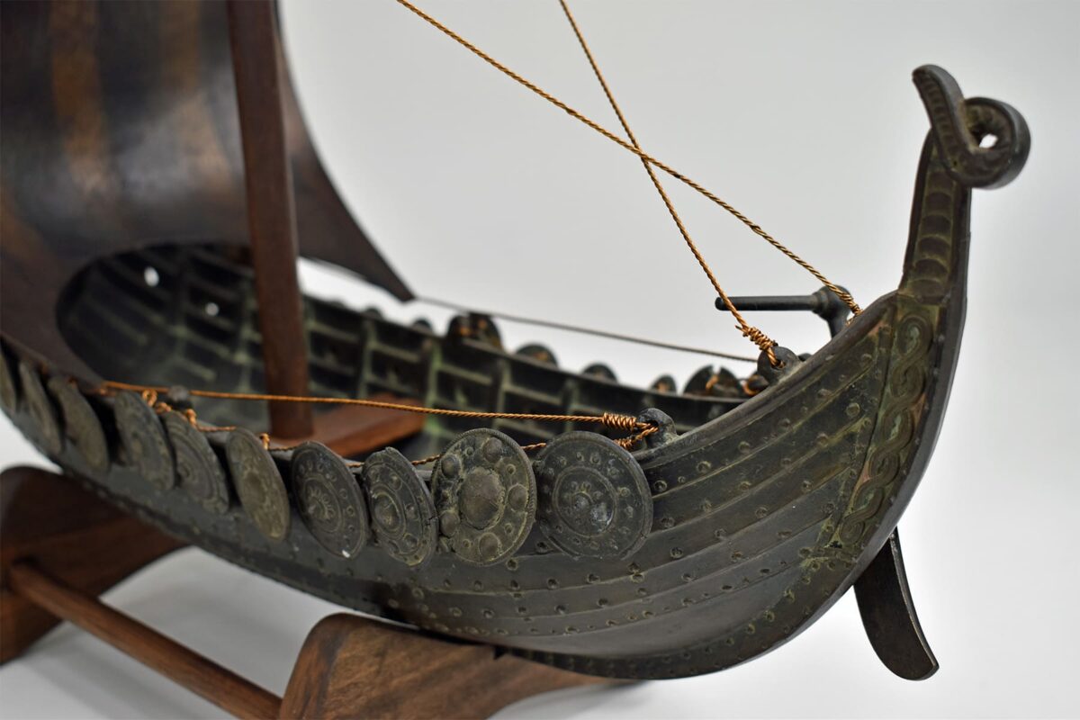 Edward Aagaard Viking Ship Bronze Copenhagen Iron Art