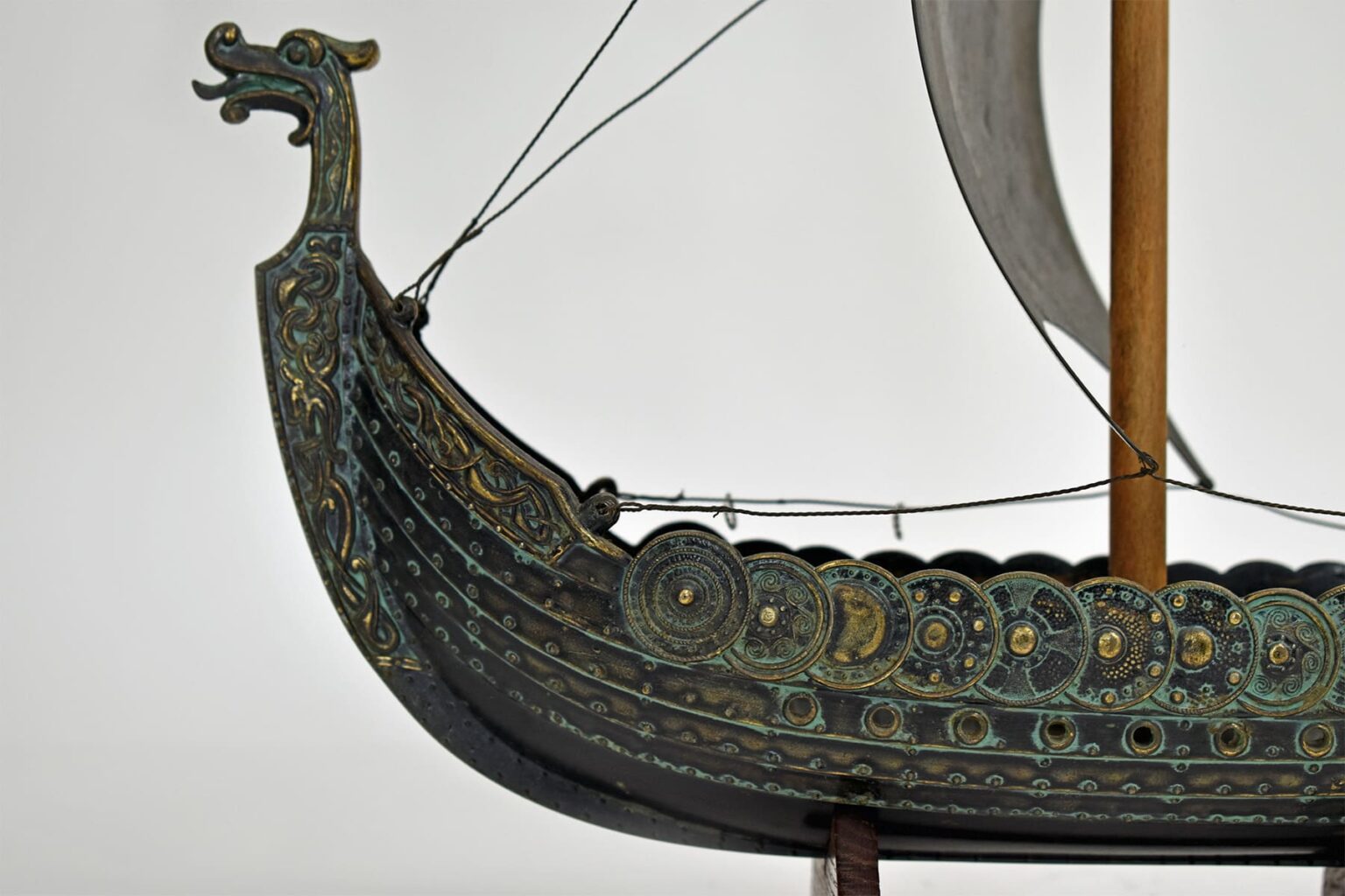 Edward Aagaard Viking Ship Bronze Copenhagen Iron Art